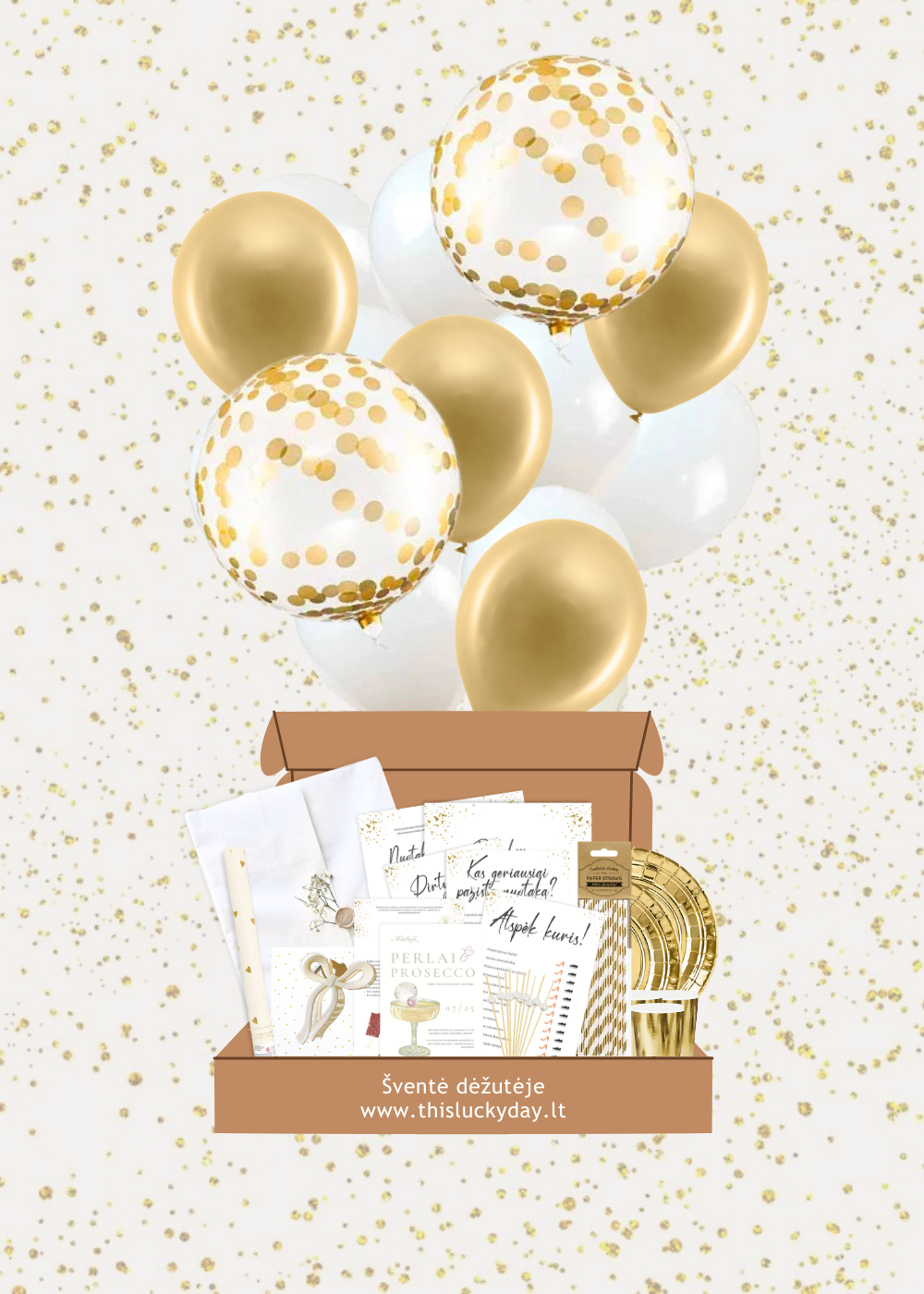 Mergvakario tema "perlai ir prosecco" – This Lucky Day